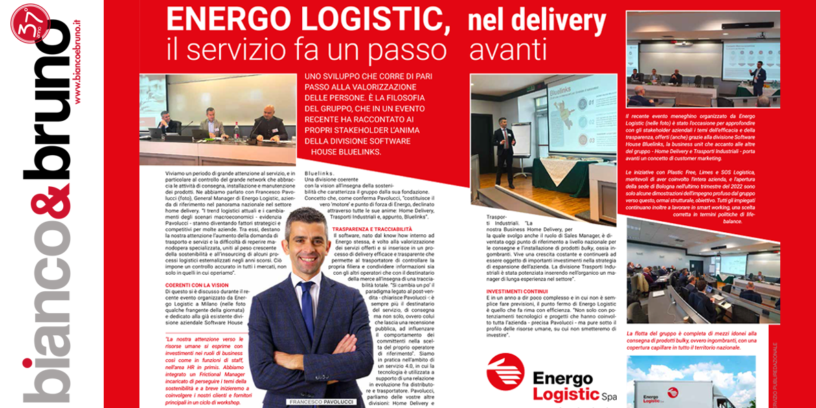 Energo Logistic cresce con la Software House Bluelinks: l’intervista a ...
